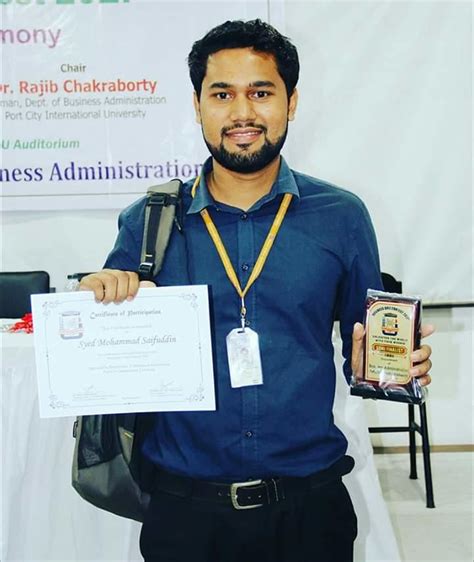 Syed Saad On Linkedin I Have Got Champion Trophy In Business Idea Contest 2018 That Held At Port