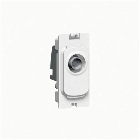Synergy TV Socket Grid Module Single Screened Male White LEGRAND