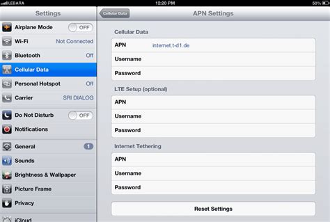 IPad Lebara Internet APN Einstellungen APN Einstellungen Deutschland