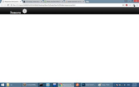 Html Header Elements Not Aligning On Small Screens Stack Overflow