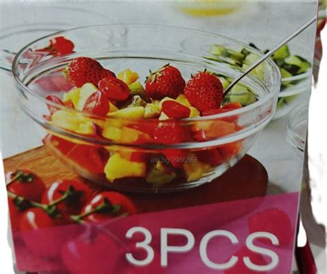 Комплект 3 броя стъклени купи Съдове Сервизи Прибори Русе Този комплект е идеален из