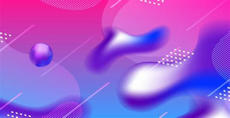 3d Liquid Background With Gradient Shapes Blurred Gradient Mesh Shapes Form The Composition