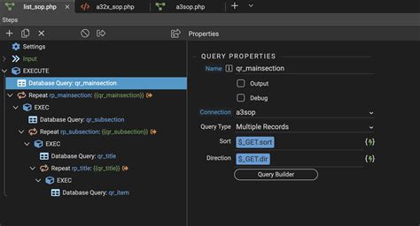 Multiple Nested Repeat Data Db Queries Wappler General Wappler