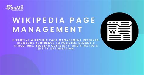 Wikipedia Page Management Best Practices And Seo Guide