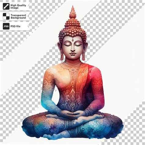 Premium Psd A Poster With A Buddha Statue On It