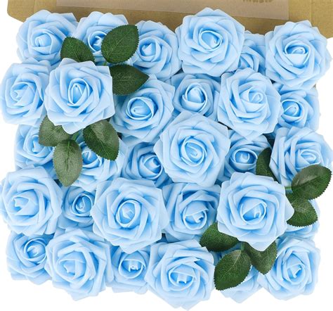 Macting Flores De Rosas Artificiales 30 Piezas De Rosas De