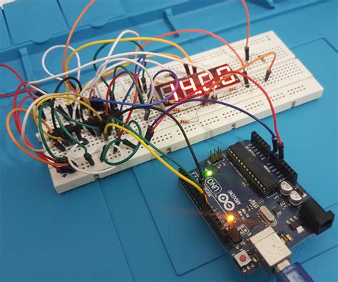 How To Drive 4 Digits Seven Segment With Arduino Using Just 3 Pins 6 Steps With Pictures