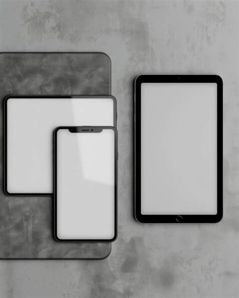 download blank screen mobile devices ipad and iphone mockups online