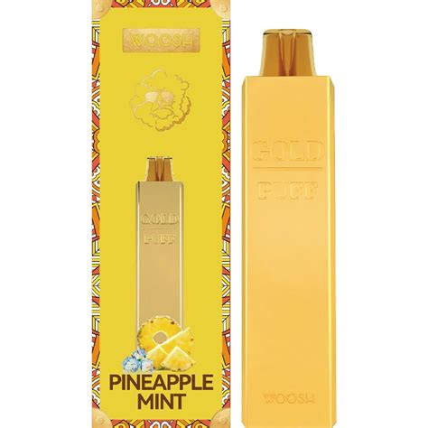 Woosh Gold Vape Rechargeable Pineapple Mint Oaks And Corks
