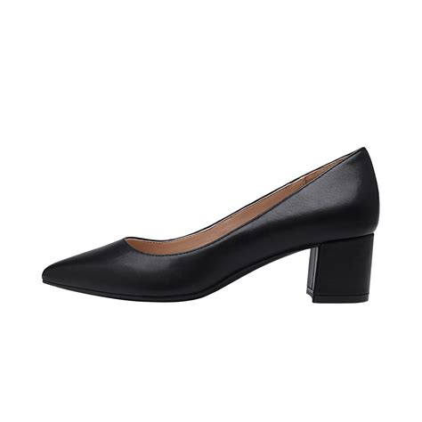 Dream Pairs Women Low Chunky Block Heel Pointed Toe Comfort Slip On