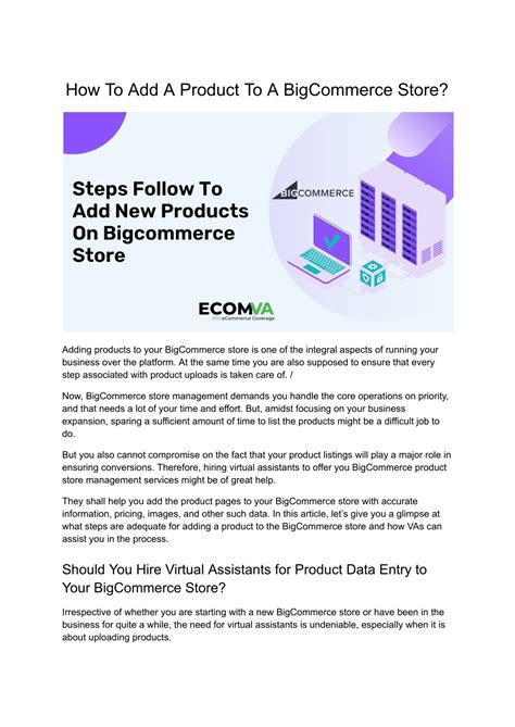 PPT How To Add A Product On BigCommerce Store PowerPoint Presentation ID