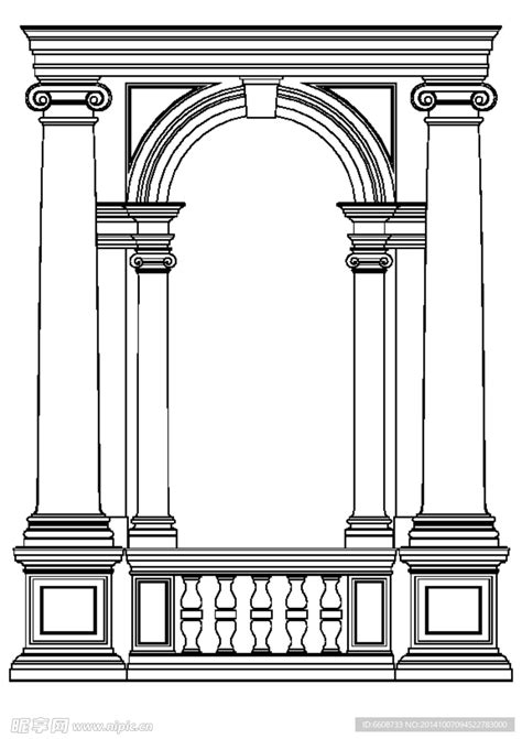 西方古典建筑设计图 建筑设计 环境设计 设计图库 昵图网