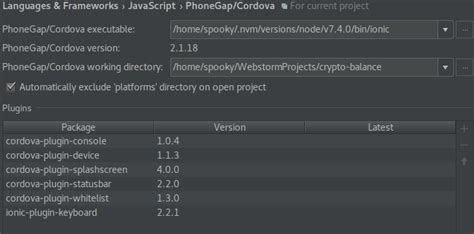 Phonegapcordova Ides Support Intellij Platform Jetbrains
