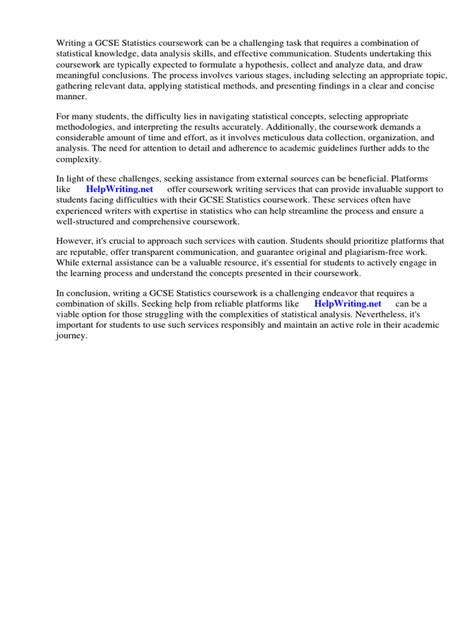 Gcse Statistics Coursework Hypothesis Pdf Statistics Sampling Statistics