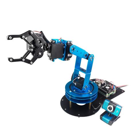 Open Source 6dof Robotic Arm With Rraspberry Pi B3 Hd Camera Wifi