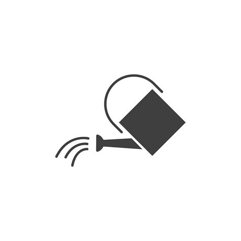 El Signo Vectorial Del Símbolo De La Regadera Está Aislado En Un Fondo