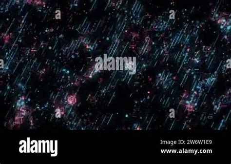 Abstract Technology Big Data Background Concept Motion Of Digital Data Flow Transferring Of