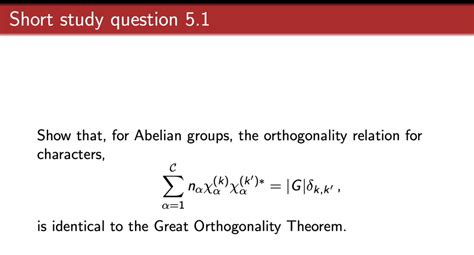Solved Short Study Question 5 1 Show That For Abelian Chegg Com