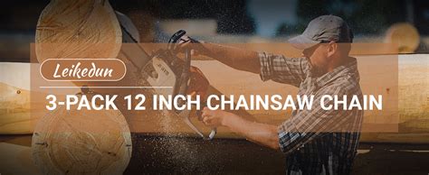 3 Pack Chainsaw Chain For 12 Inch 30cm Bar 45 Drive Links 38 Lp 0