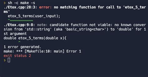 error with function r cs2a