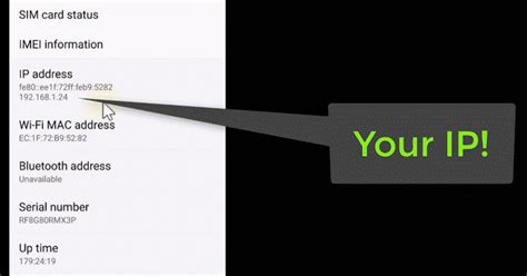 how to find the ip address of your device android and iphone