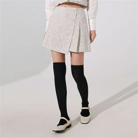 트위드 랩 미니 스커트 Miwwhd302g 이랜드몰