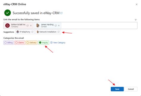 Organize Emails Eway Crm