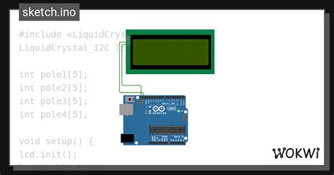 Lcd 2ic Snezenie Wokwi Esp32 Stm32 Arduino Simulator