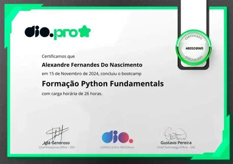 Python Fundamental Alexandre Nascimento Dio