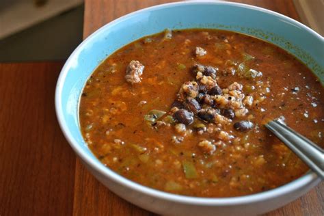 Beef And Bean Salsa Soup Aka Leftover Soup My Bizzy Kitchen