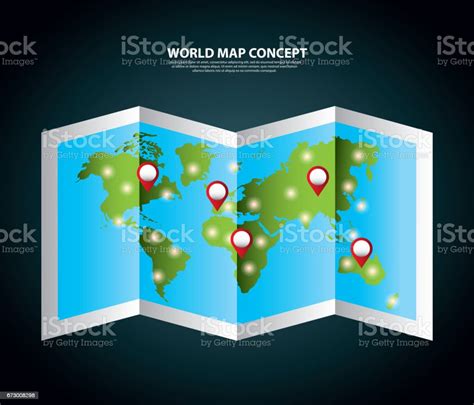 지구 아이콘입니다 세계 고 지도 디자인입니다 벡터 그래픽 0명에 대한 스톡 벡터 아트 및 기타 이미지 0명 과학 구 Istock