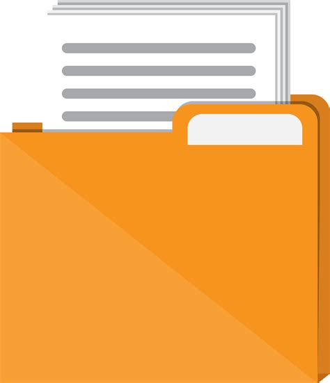 Documents Folder With Paper Sheets 35858058 Png