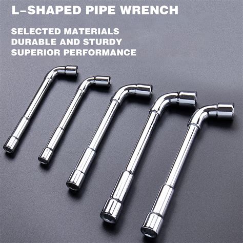 Vbxoae L Shaped Angled Hex Socket Wrench Set 6mm 7mm 8mm 9mm 10mm