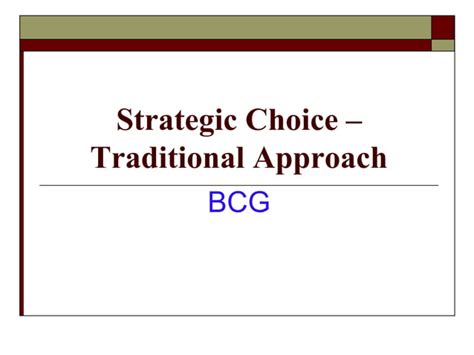 BCG Matrix A Business Norm To Understand Sales Pptx