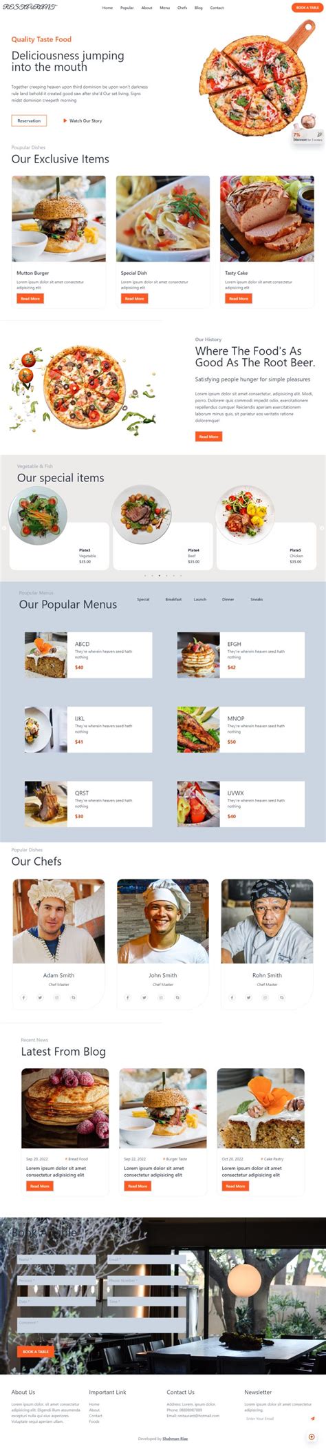 Landingpage Reactjs Tailwindcss Frontend Shahman Riaz