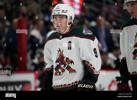 Arizona Coyotes Right Wing Clayton Keller 9 In The Second Period Of