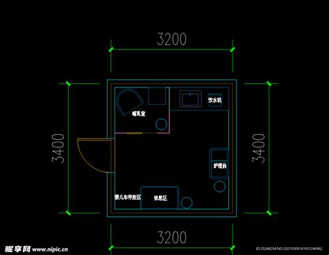 母婴室平面设计设计图室内模型3d设计设计图库昵图网
