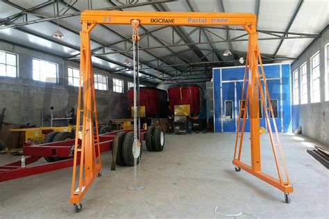 소형 휴대용 갠트리 크레인 실내 크레인 선택 Dgcrane