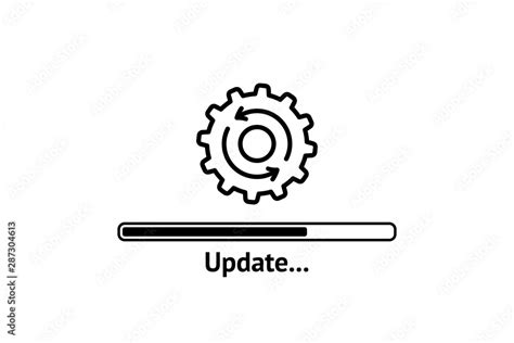 Loading Process Update System Icon Concept Of Upgrade Application