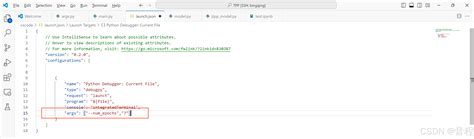 （已解决）vscode如何传入argparse参数来调试 运行python程序 vs code python 传参 csdn博客