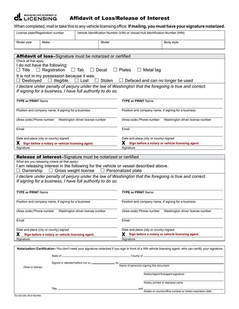 Form Td 420 040 Fill Out Sign Online And Download Fillable Pdf