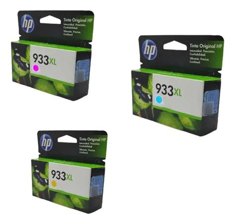 Juego 3 Cartuchos Funcional Para Hp 933xl Colores Original MercadoLibre