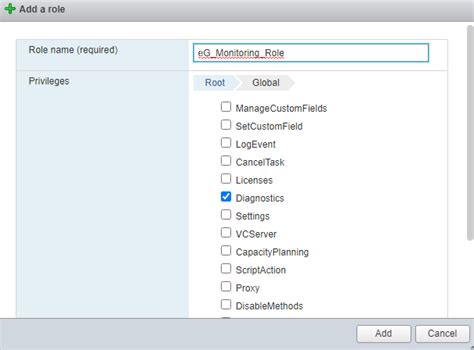 Creating A Special Role On An ESX Server And Assigning The Role To A New User