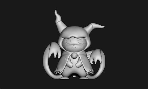 Free Stl File Pokemon Pikachu Cosplay Mimikyu 🐉・3d Printer Model To