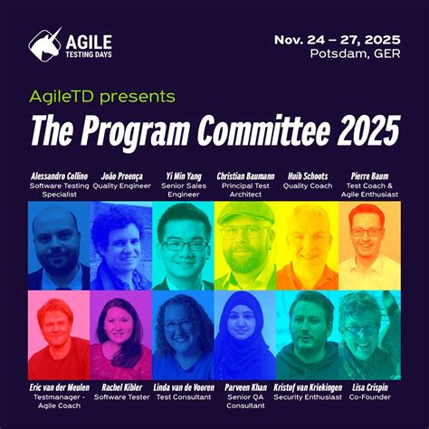 Meet The Agiletd 2025 Program Committee These Experts Mentors And Industry Leaders Are