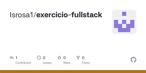 GitHub Lsrosa Exercicio Fullstack