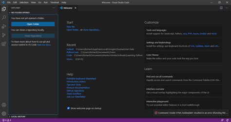 Error When Running Html Boiler Plate In Empty Workspace Issue Sidthesloth Vsc Html