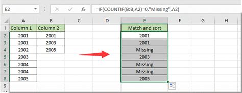 How To Sort A Column To Match The Value In Another Column In Excel