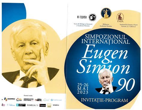 Simpozion InternaȚional ”eugen Simion 90” Asiiromani Eu