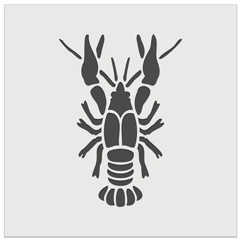 Crawdad Crayfish Mudbug Crustacean Diy Cookie Wall Craft Stencil 115
